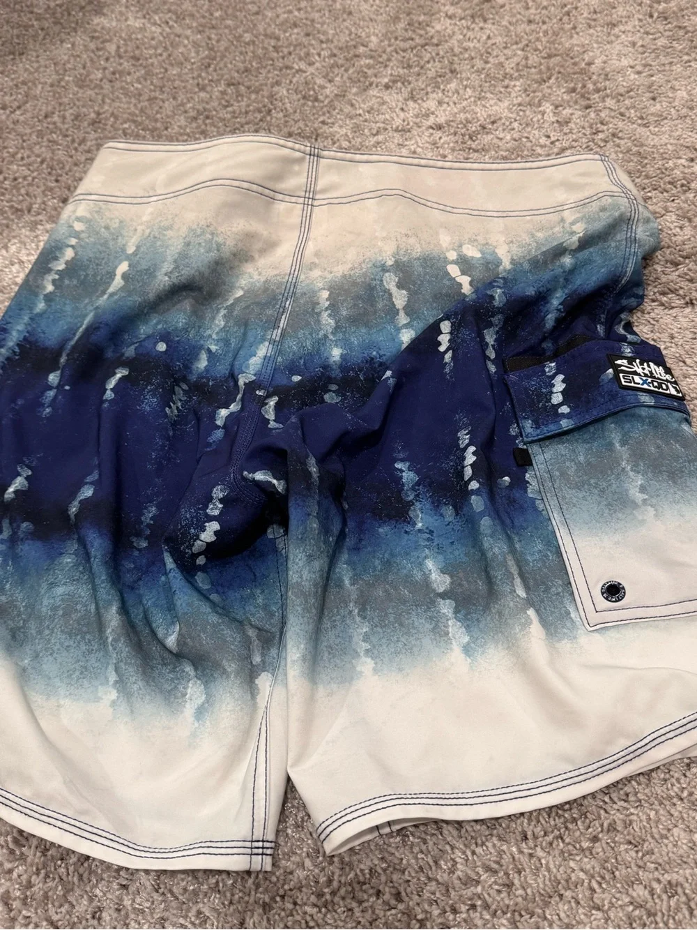 Salt Life | Shorts | Salt Life Blue Ombre Tiewaist Hybrid Shorts | Poshmark